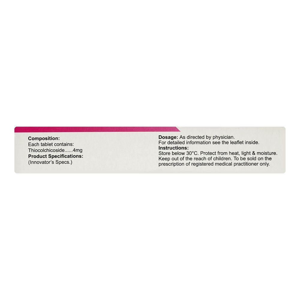 Myolax Tablets 4gm, Box (20 Tablets)