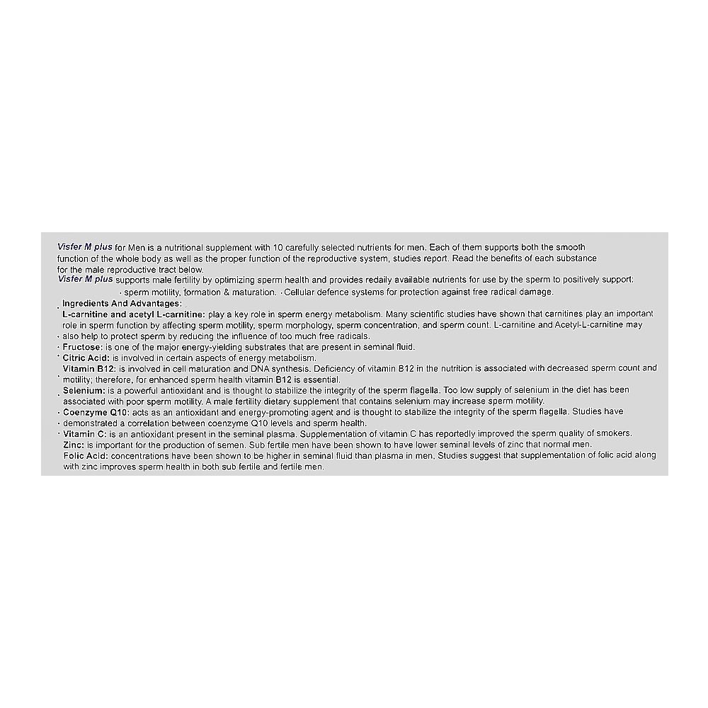 Visfer-M Sachet For Men, Lemon flavour, Box