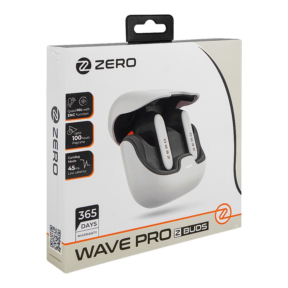 Buy Zero Wave Pro Wireless Earbuds, Quad Mic ENC, IPX4 Water Resistant ...