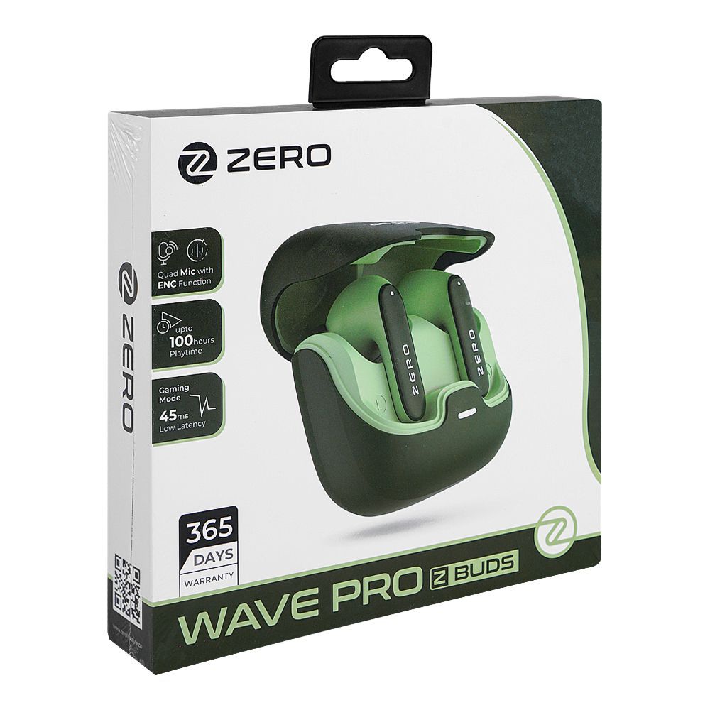 Order Zero Wave Pro Wireless Earbuds, Quad Mic ENC, IPX4 Water ...