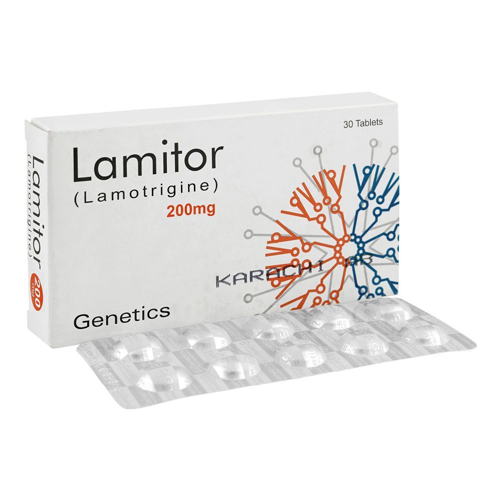 Lamitor Tablets 200mg, Strip (10 Tablets)