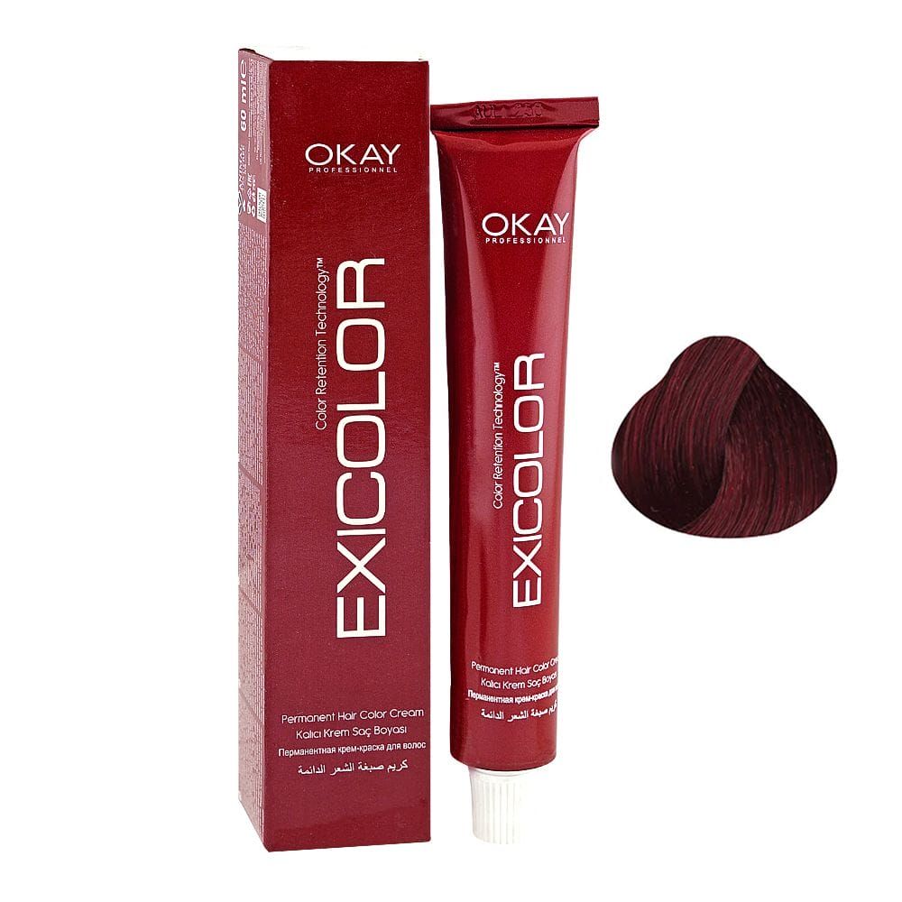 Okay Professionel Exicolor Permanent Hair Color Cream - Salon Quality ...