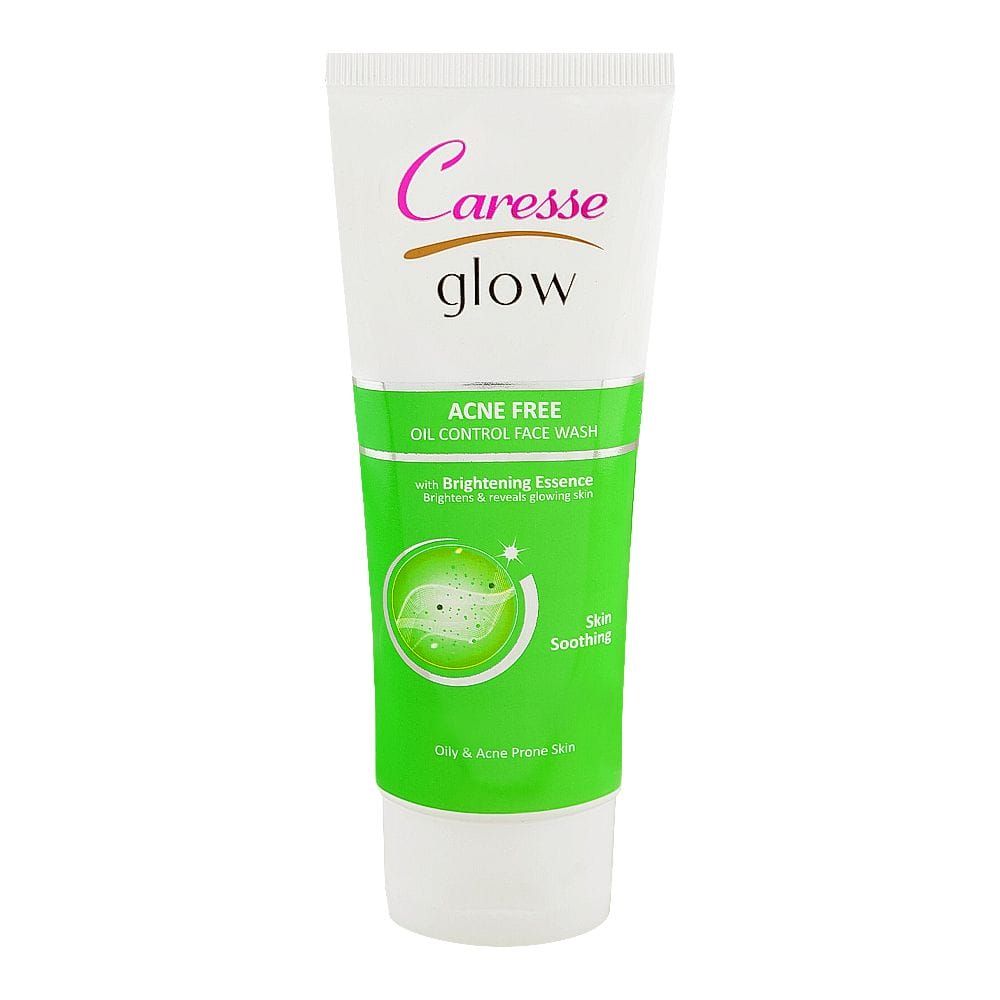 Caresse Glow Acne Free Oil Control Face Wash, For Oily & Acne Prone ...