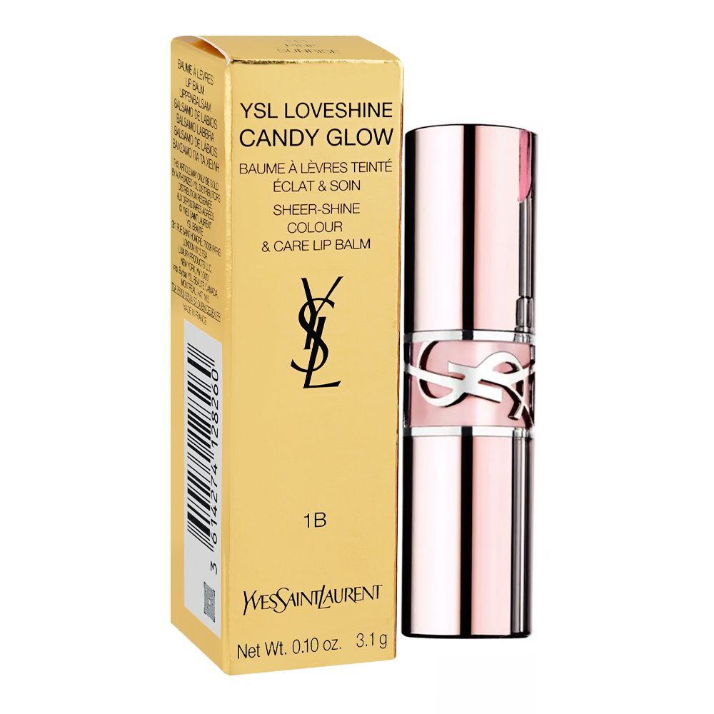 Yves Saint Laurent Love Shine Candy Glow Lip Balm, 3.1g, 1B Pink Sunrise