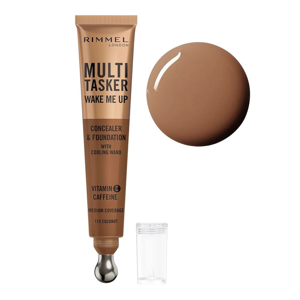 Rimmel Multi-Tasker Wake Me Up Concealer & Foundation, 20ml, 110 Warm Coconut
