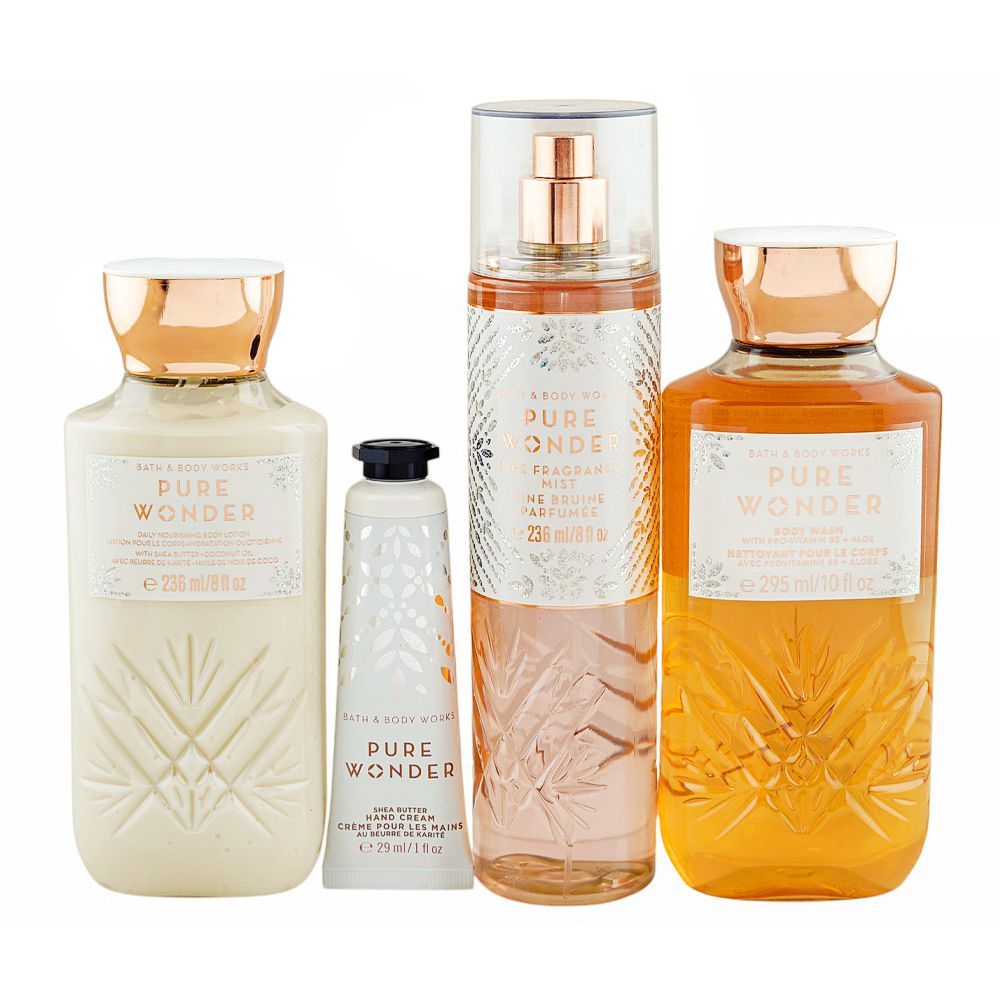 Bath & Body Works Pure Wonder Gift Set: 295ml Body Wash+29ml Hand ...