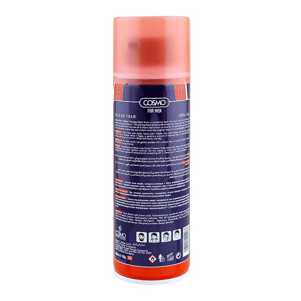 Cosmo Men Original Protect Shaving Foam, 200ml