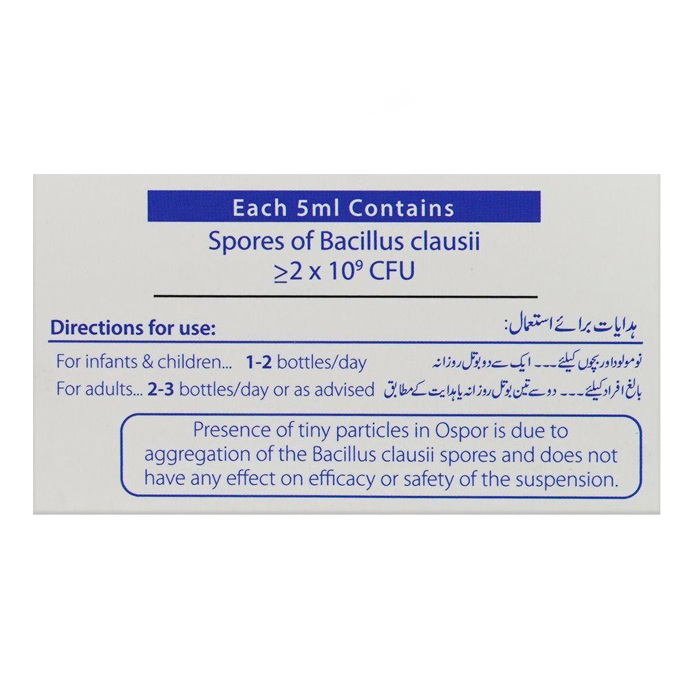 Ospor 2 Billion Cfu Oral Suspension 5ml, Box
