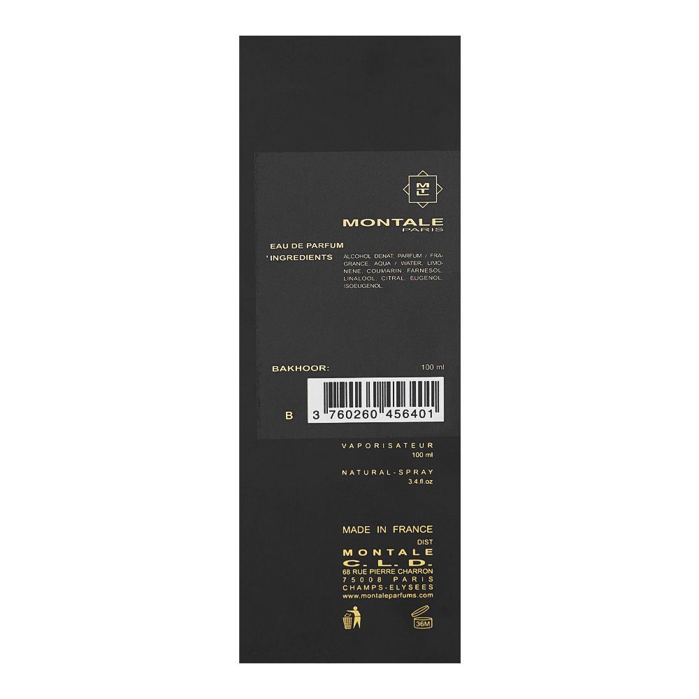Montale Bakhoor, Eau de Parfum, For Men & Women, 100ml