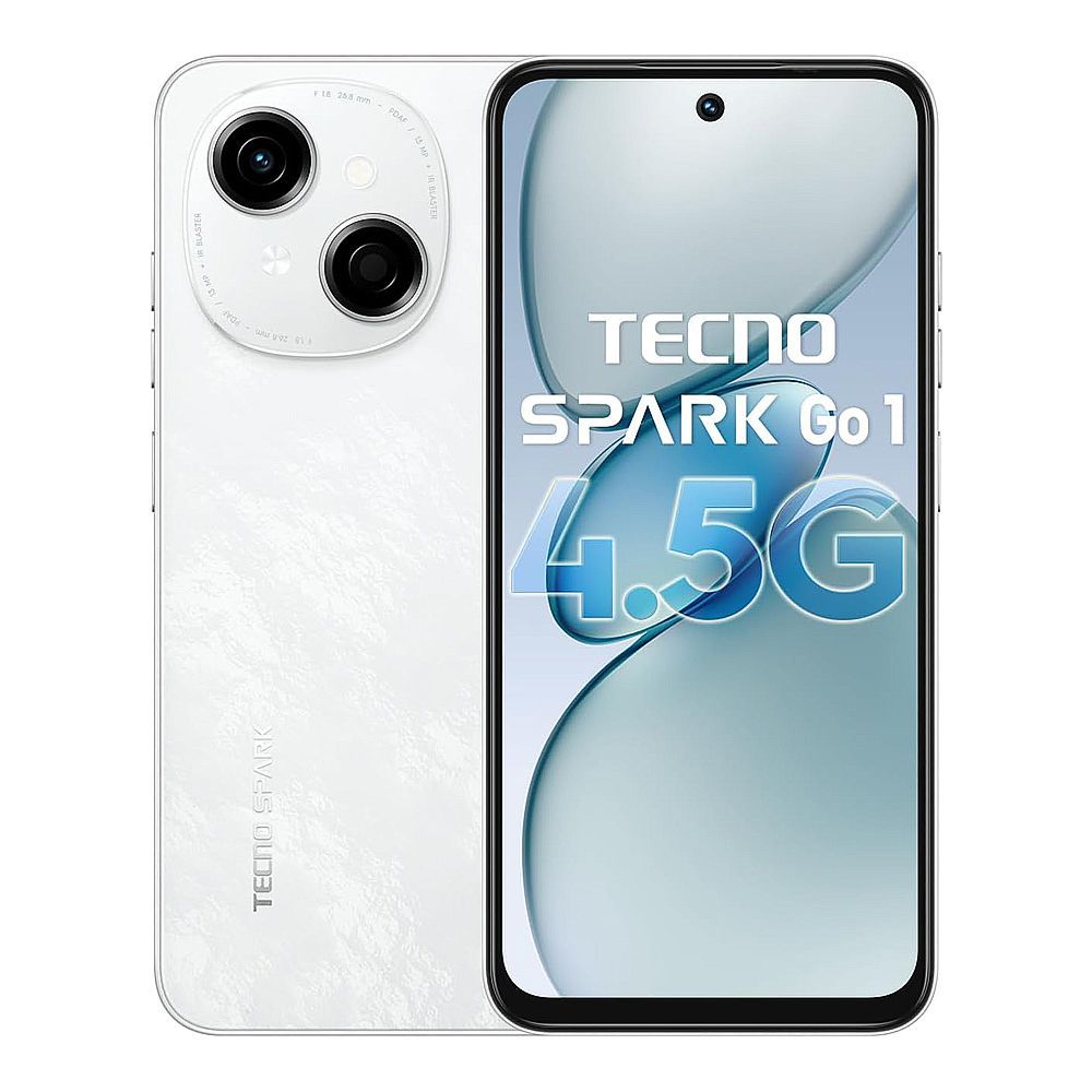 Tecno Spark Go 1 Smartphone (4/64GB), Glittery White