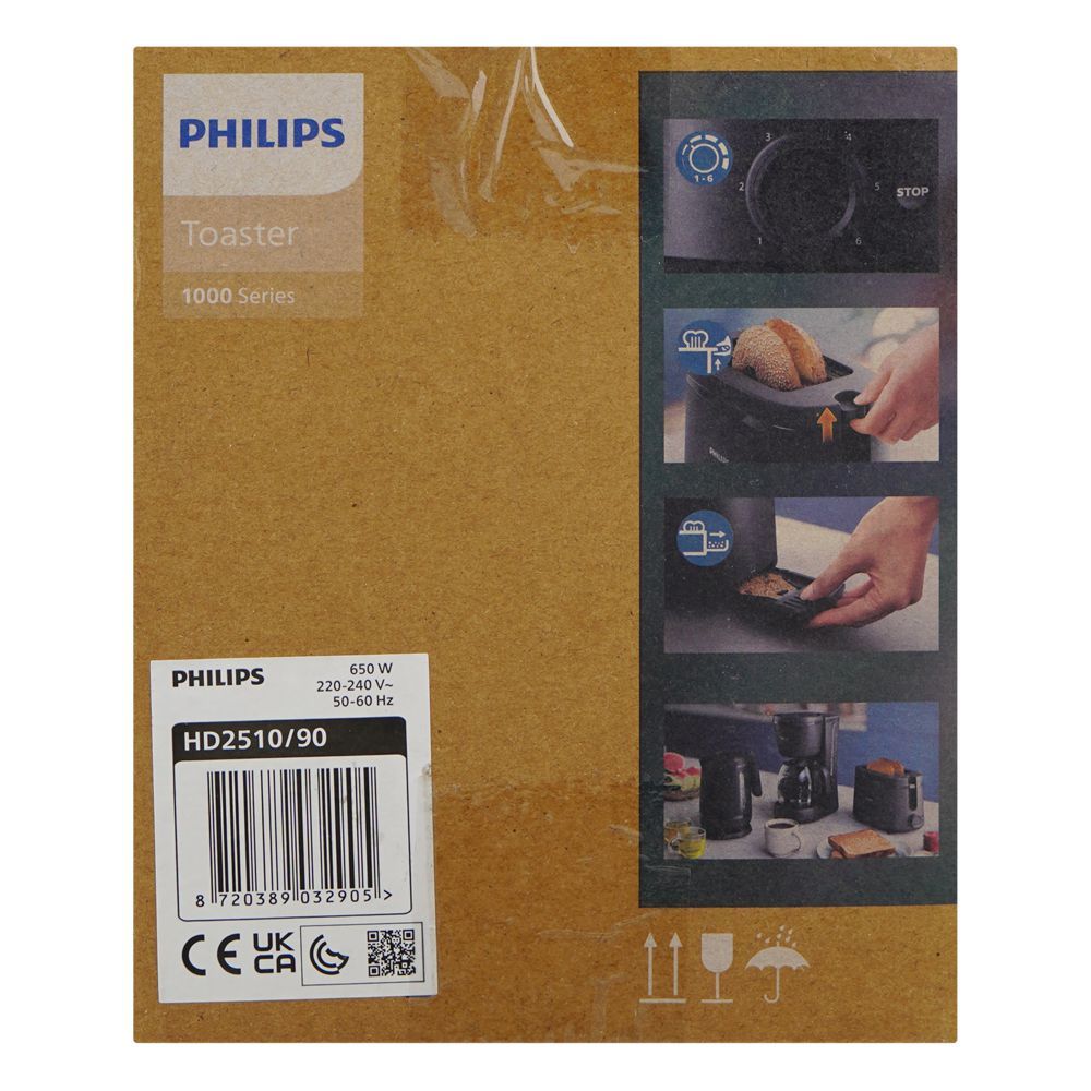 Philips 1000 Series Toaster, 650W, HD2510/90