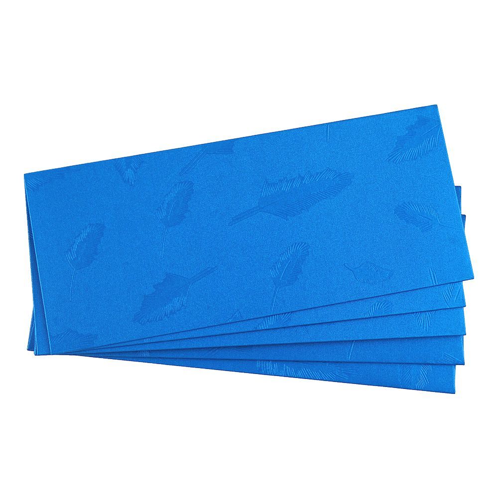 Royal Fancy Envelopes, Lake Blue Feather, 5-Pack, EUP-01