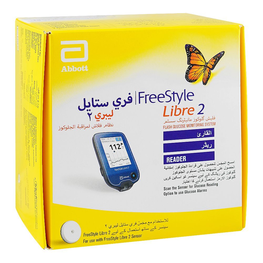 Free Style 2 Reader Libre Flash Glucose Monitoring System