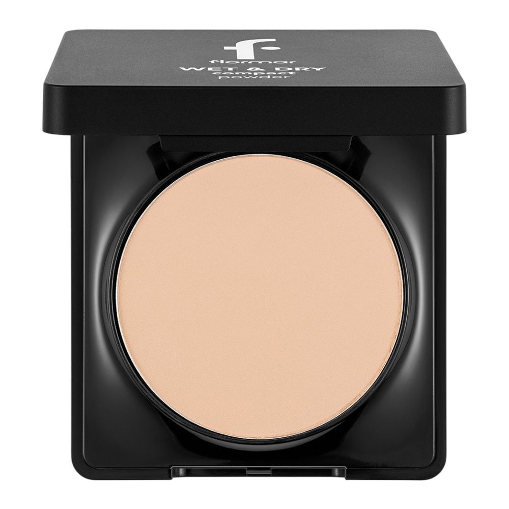 Flormar Wet & Dry Compact Powder, 10g, 008 Medium Peach