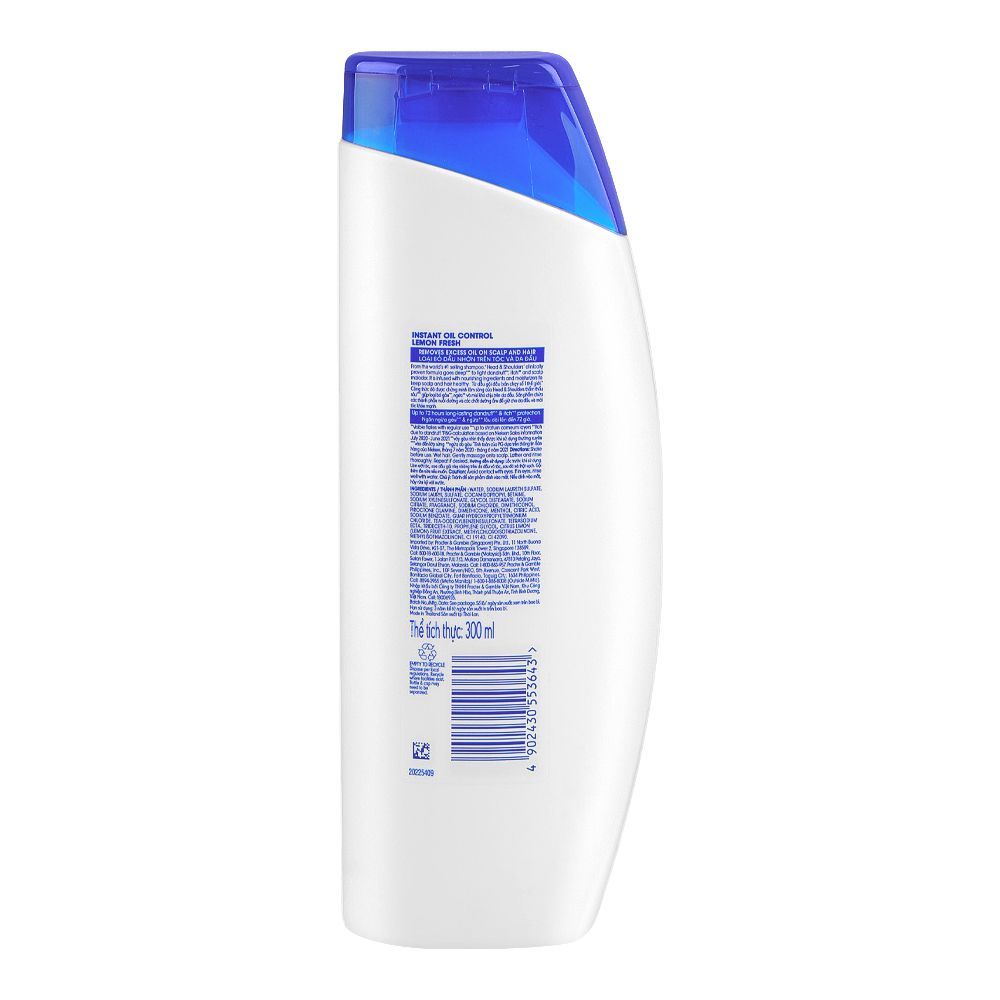 Head & Shoulder Instant Oil Control Anti-Dandruff Shampoo, For All Hair ...