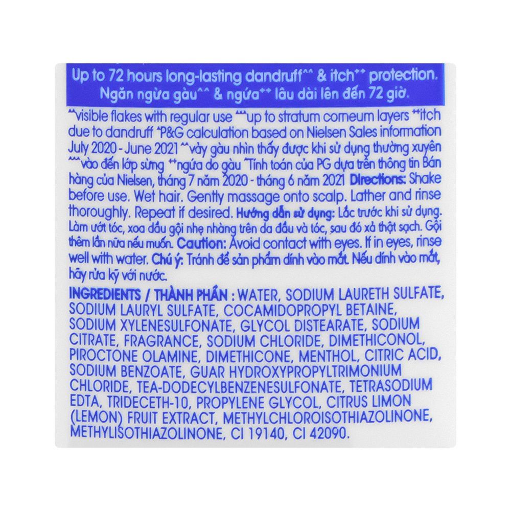 Head & Shoulder Instant Oil Control Anti-Dandruff Shampoo, For All Hair ...