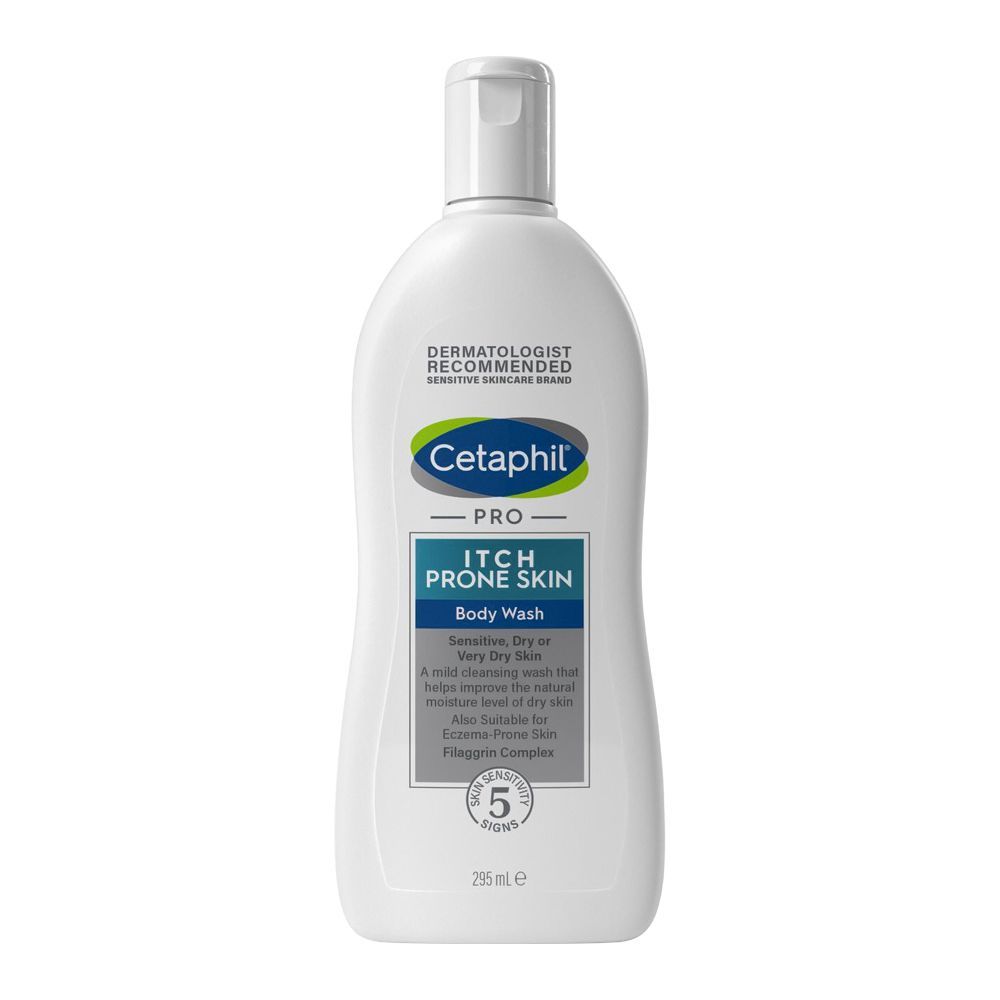 Cetaphil Pro Itch Prone Skin Body Wash, For Sensitive & Dry Skin, 295ml