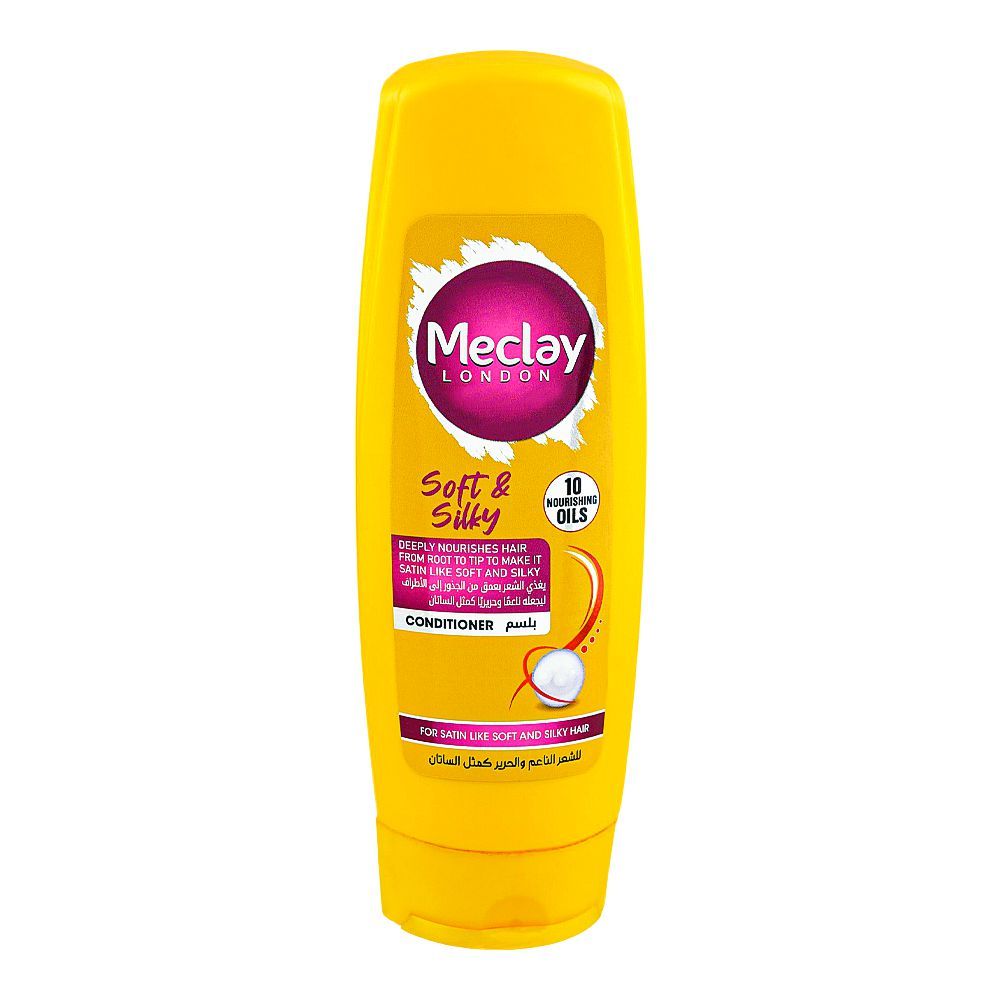 Meclay London 10 Nourishing Oils Conditioner, For Soft & Silky Hair, 180ml