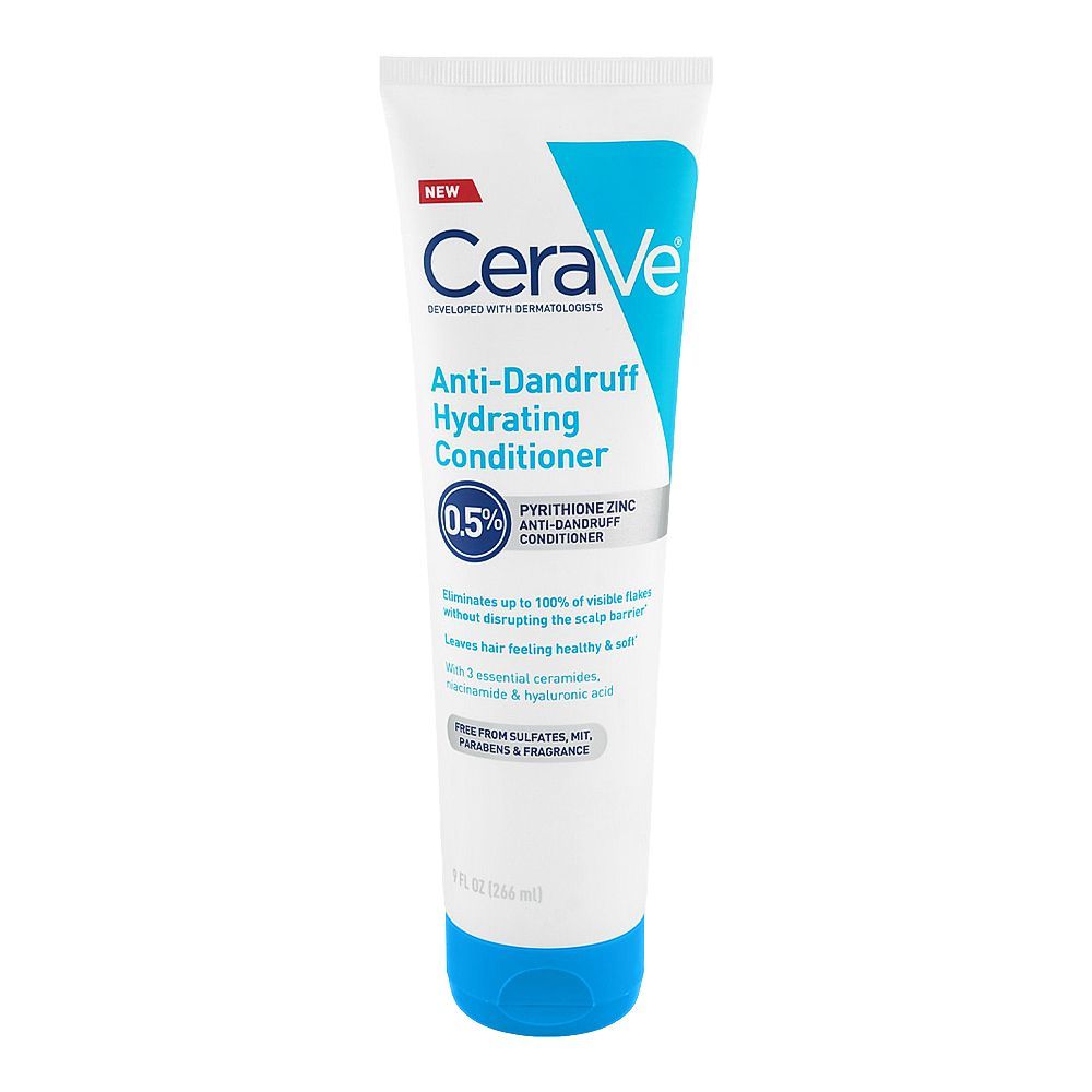 CeraVe Pyrithione Zinc Anti-Dandruff Conditioner, Sulfate Free, For All ...