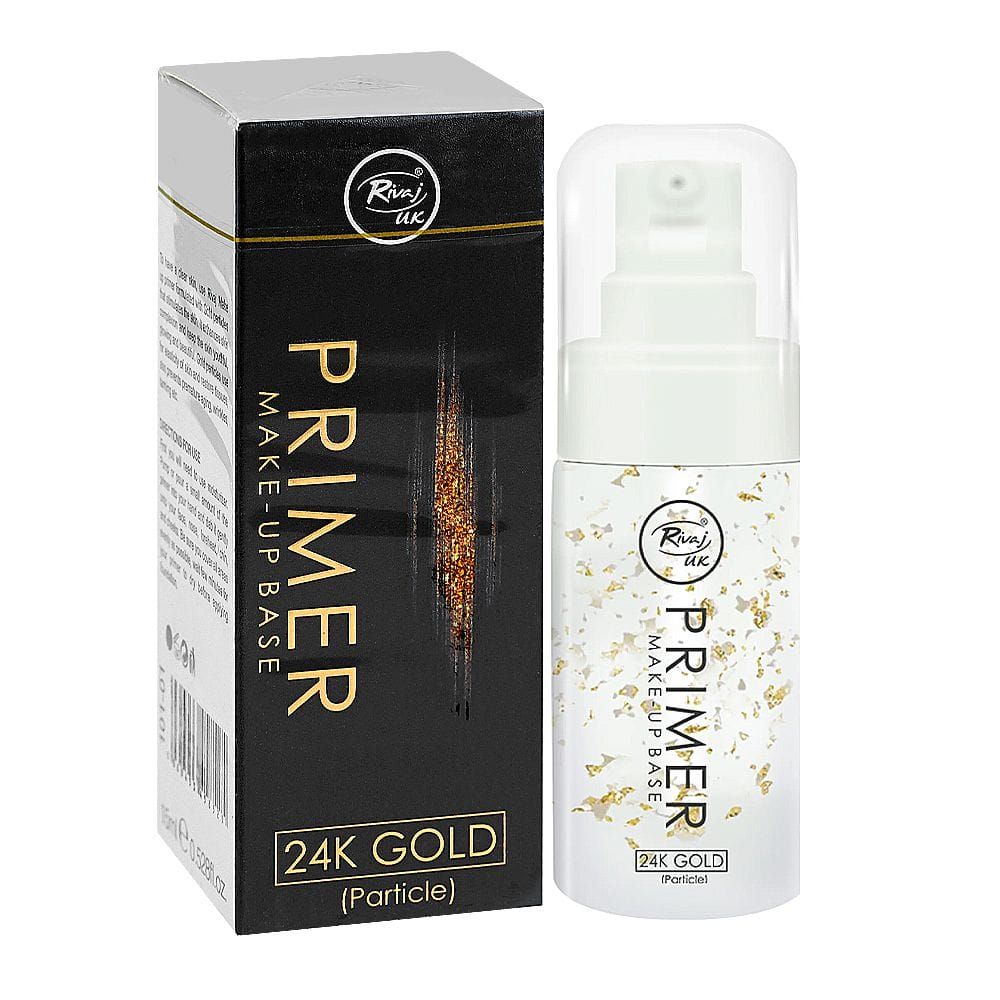 Rivaj UK 24K Gold Primer Make-Up Base, 15ml
