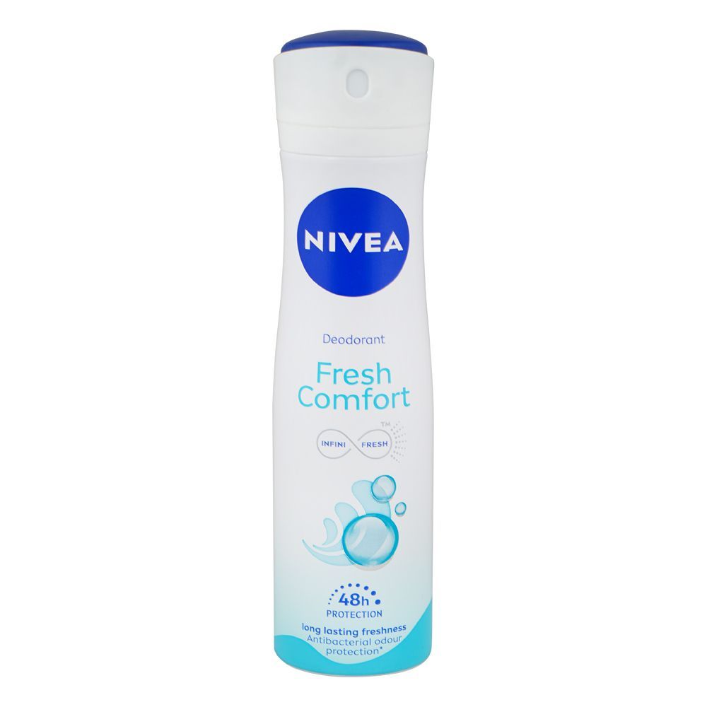 Nivea Fresh Comfort Infini Fresh Body Spray, 48H Long-Lasting Freshness ...