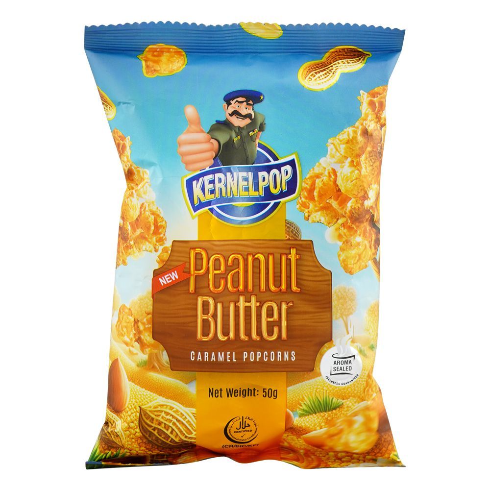 Kernel Pop Peanut Butter Popcorn, 50g