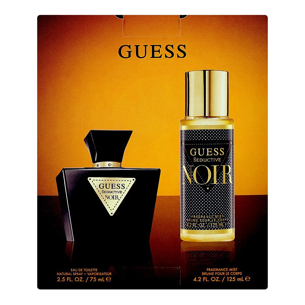 Guess Seductive Noir Set For Women, Eau De Toilette, 75ml + Fragrance ...