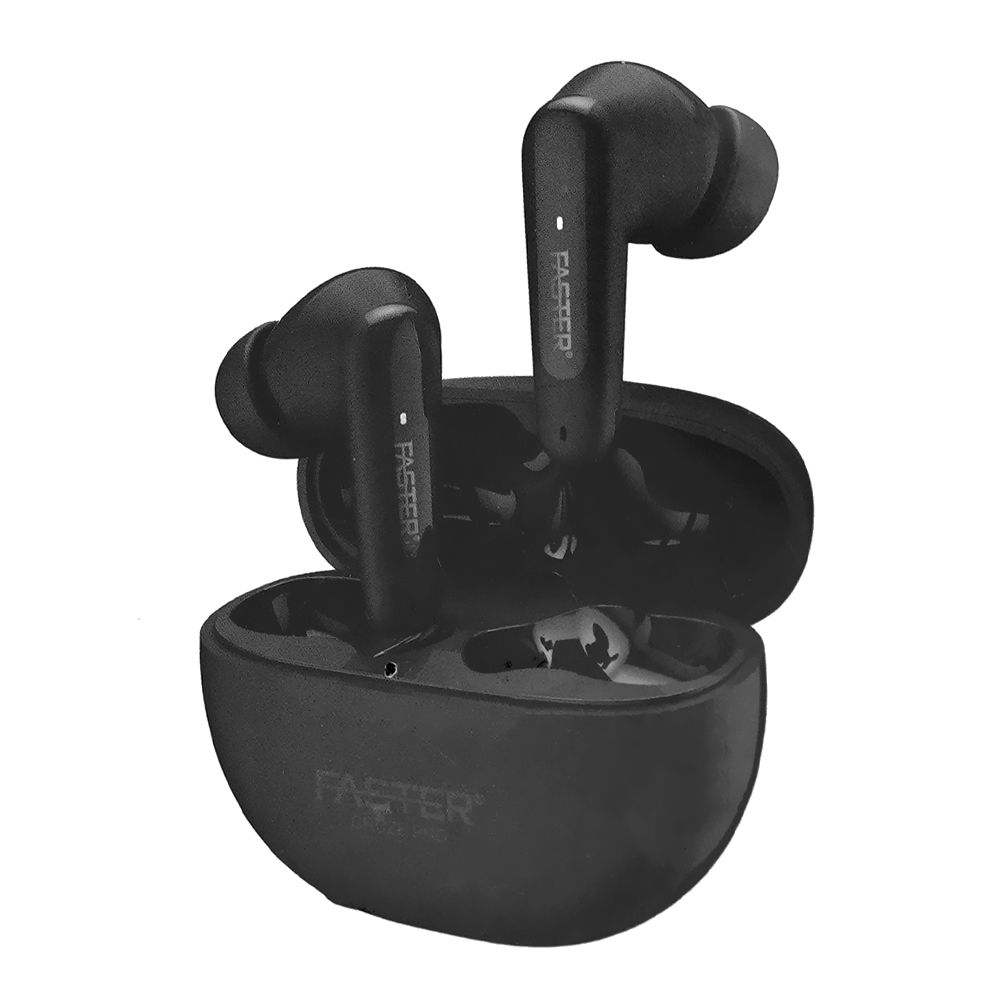 Faster Cruze Pro ANC+ENC Wireless Earbuds, Black, FBT-100