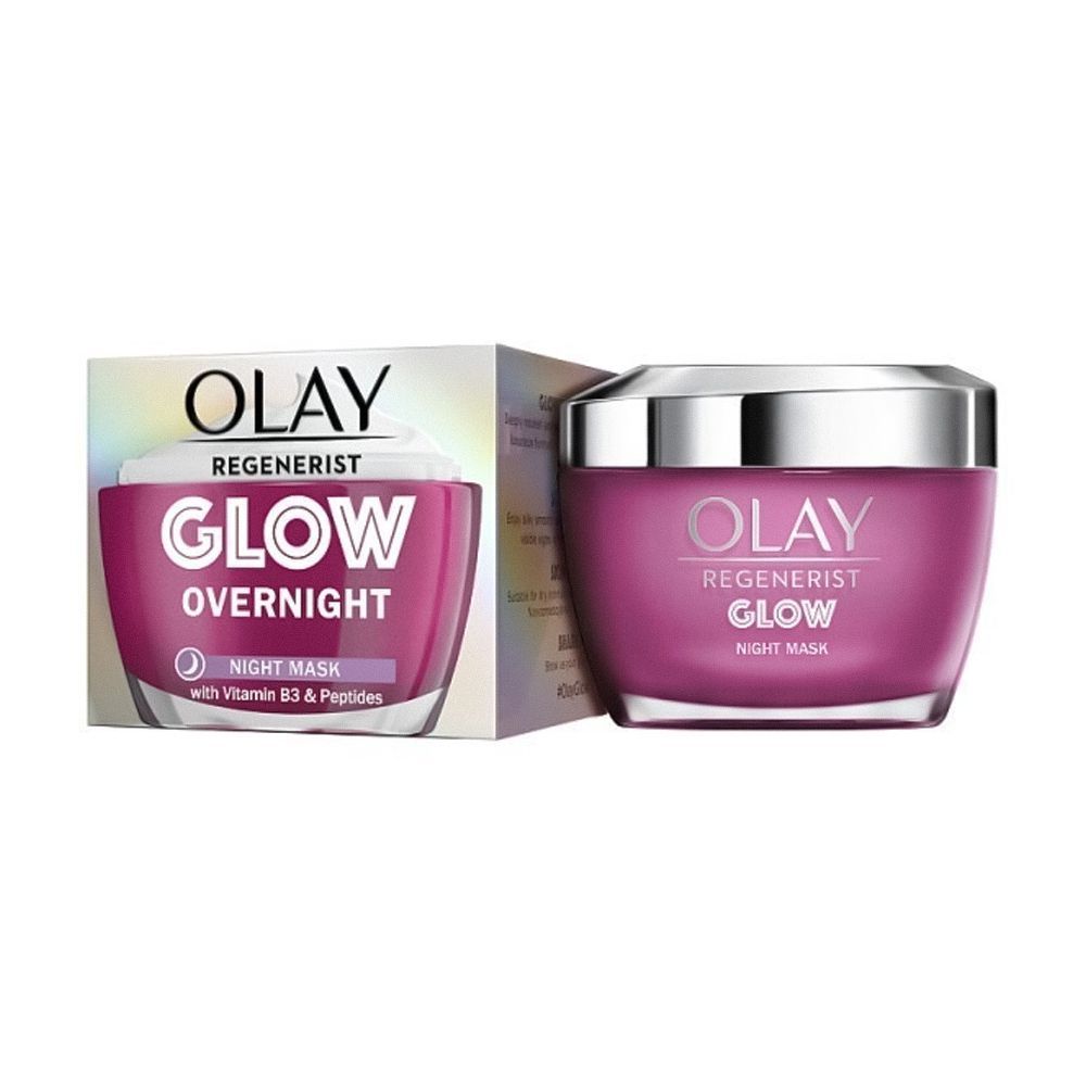 Olay Regenerist Glow Overnight Mask with Vitamin B3 & Peptides, 50ml