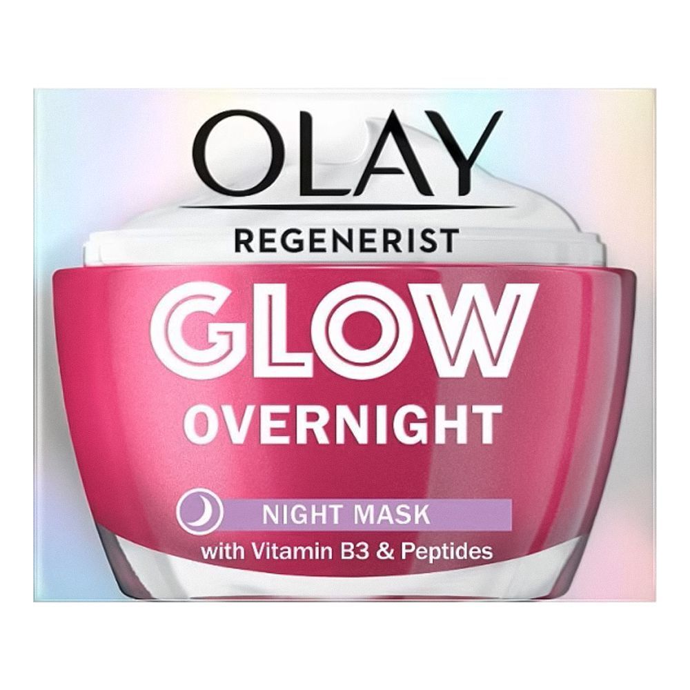 Olay Regenerist Glow Overnight Mask with Vitamin B3 & Peptides, 50ml