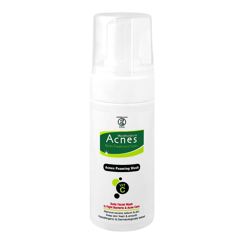 Acnes Foaming Face Wash Pump with Vitamin C, For Oily & Acne-Prone Skin ...