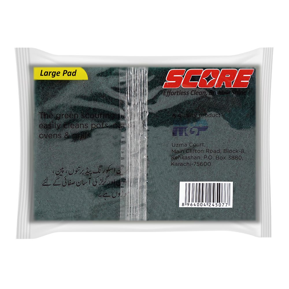 Score Kitchen Green Scourer, Large Pad, 1-Pack