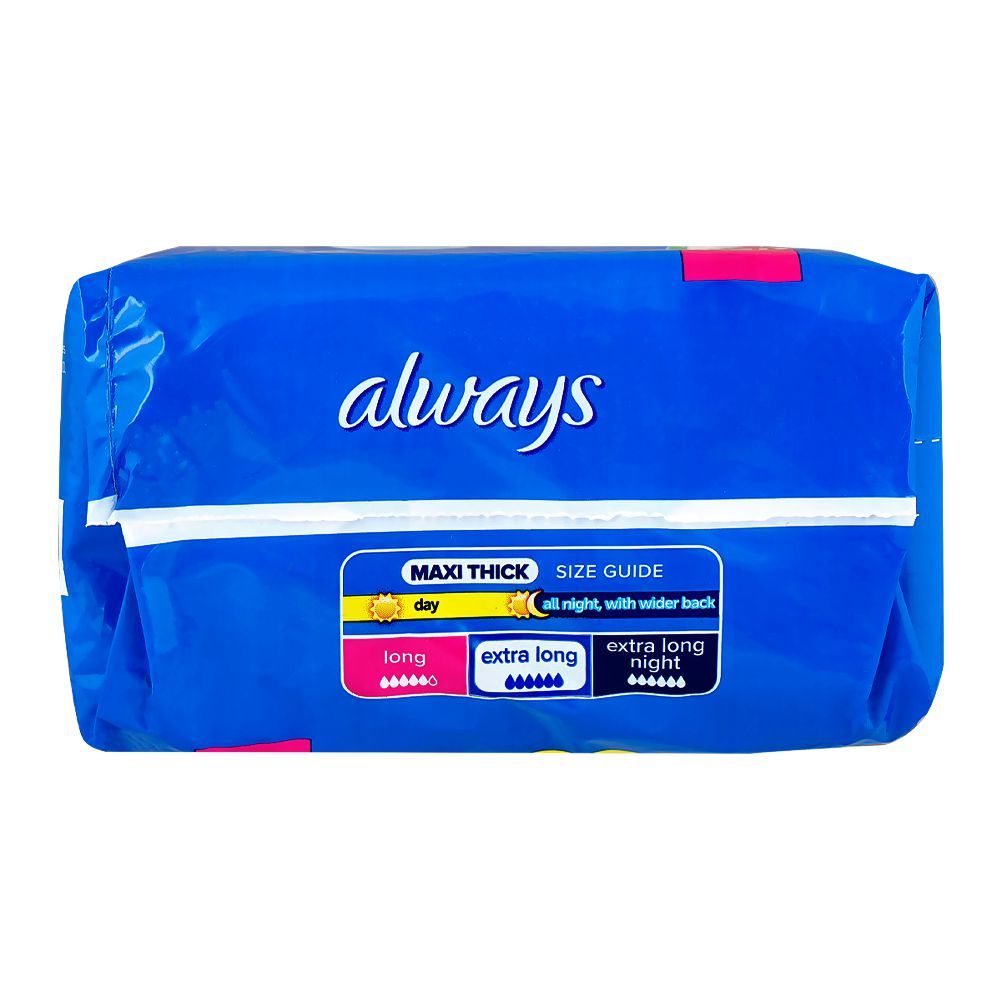 Always Aloe Vera Freshness Maxi Thick Extra Long Pads, 10-Pack