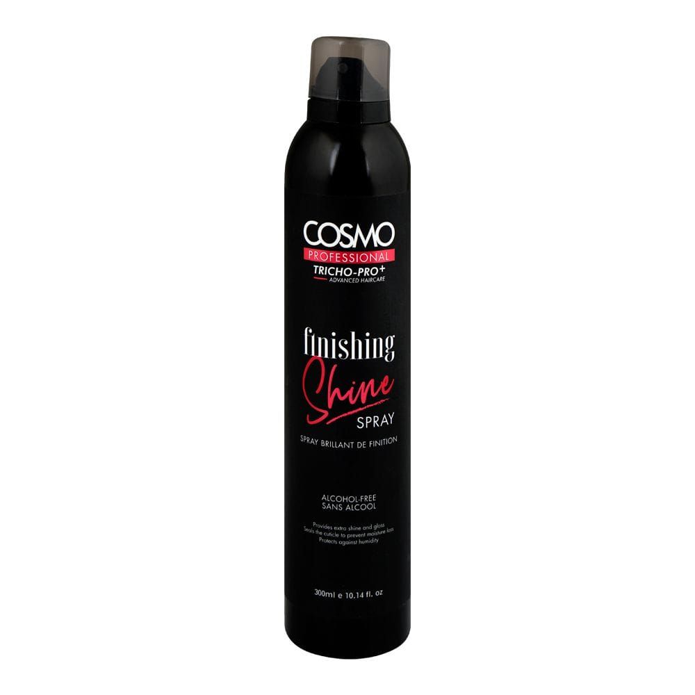 Cosmo Professional Finishing Shine Hair Spray, Alcohol-Free, Frizz ...