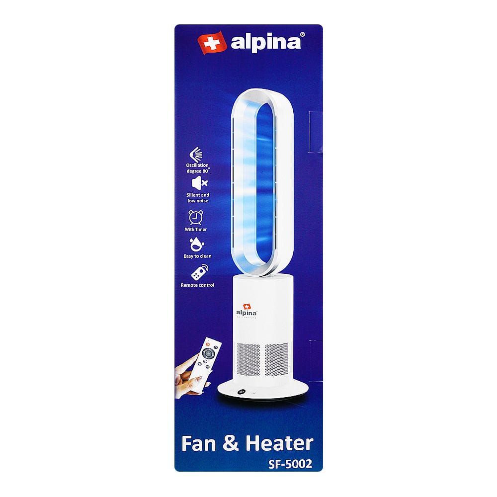 Alpina Electric Fan & Heater, 220-240V, SF-5002