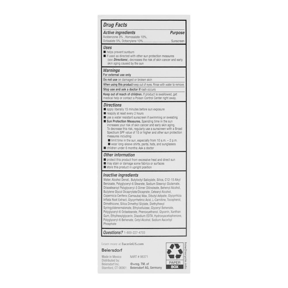 Eucerin Clear Skin Sunscreen Lotion, Broad Spectrum SPF50, For Acne ...