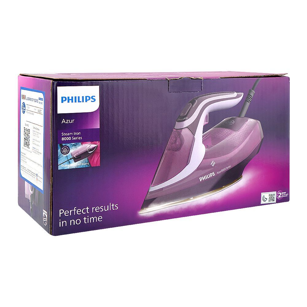 Philips 8000 Series Steam Iron, 3000W, 300ml Water Tank, DST-8021/36