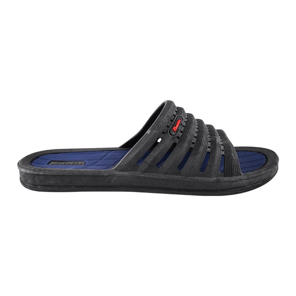 Bata Men's Rubber Slide Slippers, Black, 8729313
