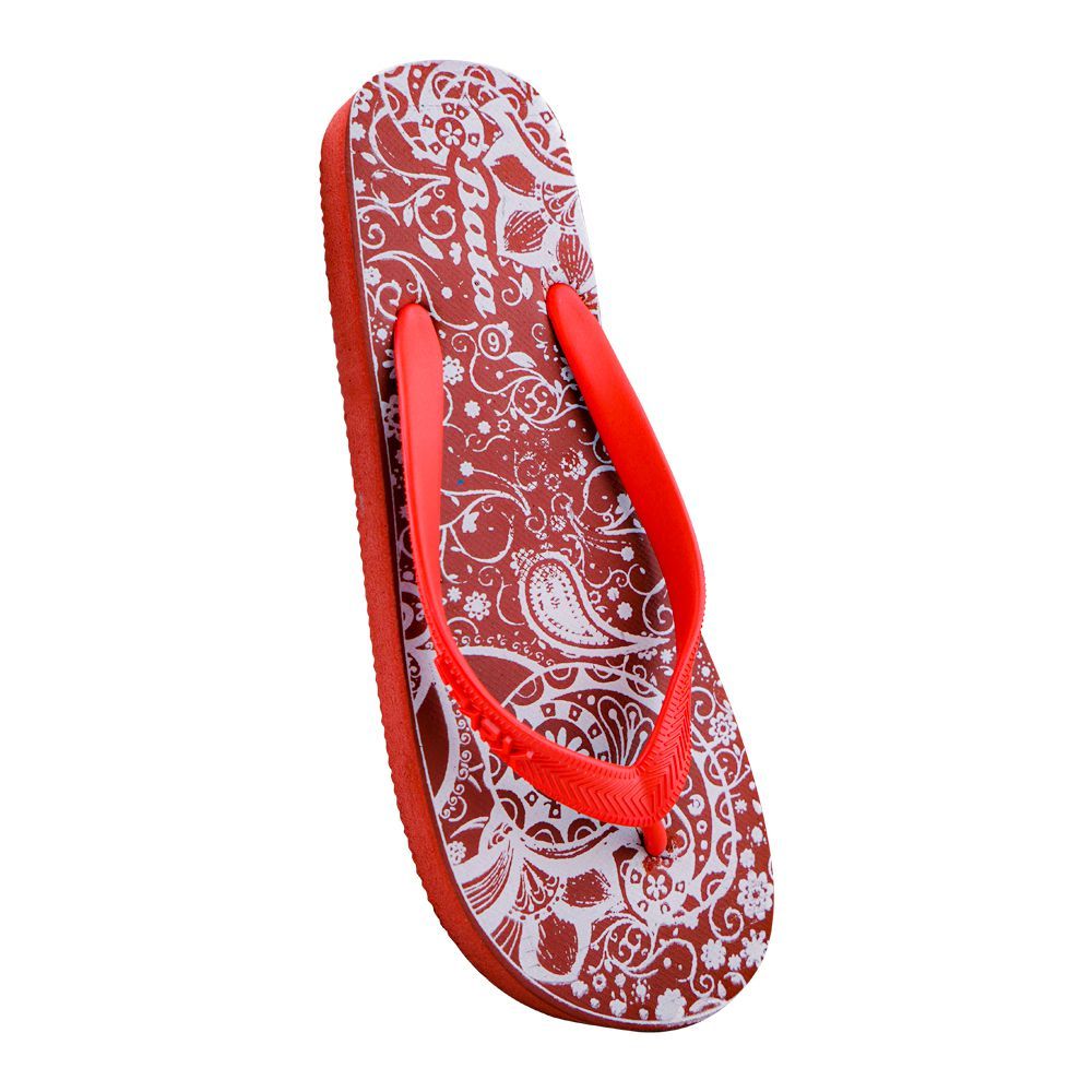 Bata Women's Rubber Flip Flops, Red, 5775083