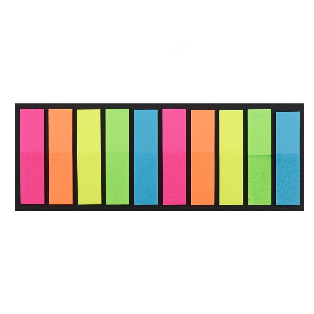 UBS Multicolor Index Sticky Notes, 10 Colors, KST10P