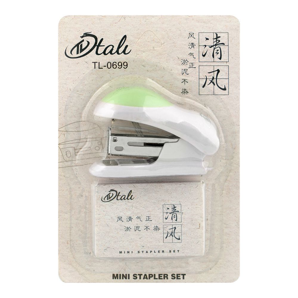 UBS Dtale Mini Stapler Set, Green, TL-0699