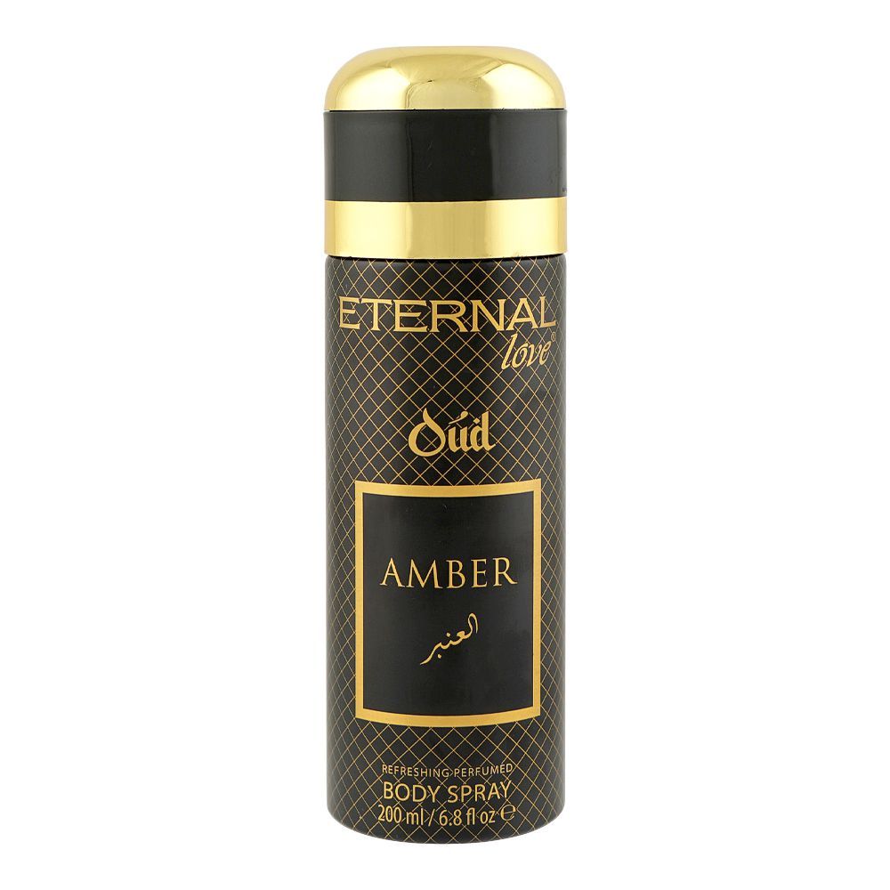 Eternal Love Oud Amber Body Spray, For Men & Women, 200ml