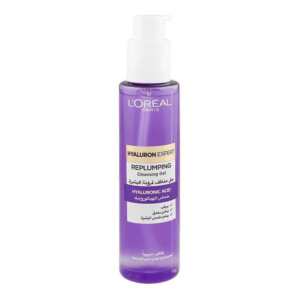 L'Oreal Hyaluron Expert Replumping Hyaluronic Acid Cleansing Gel Face ...