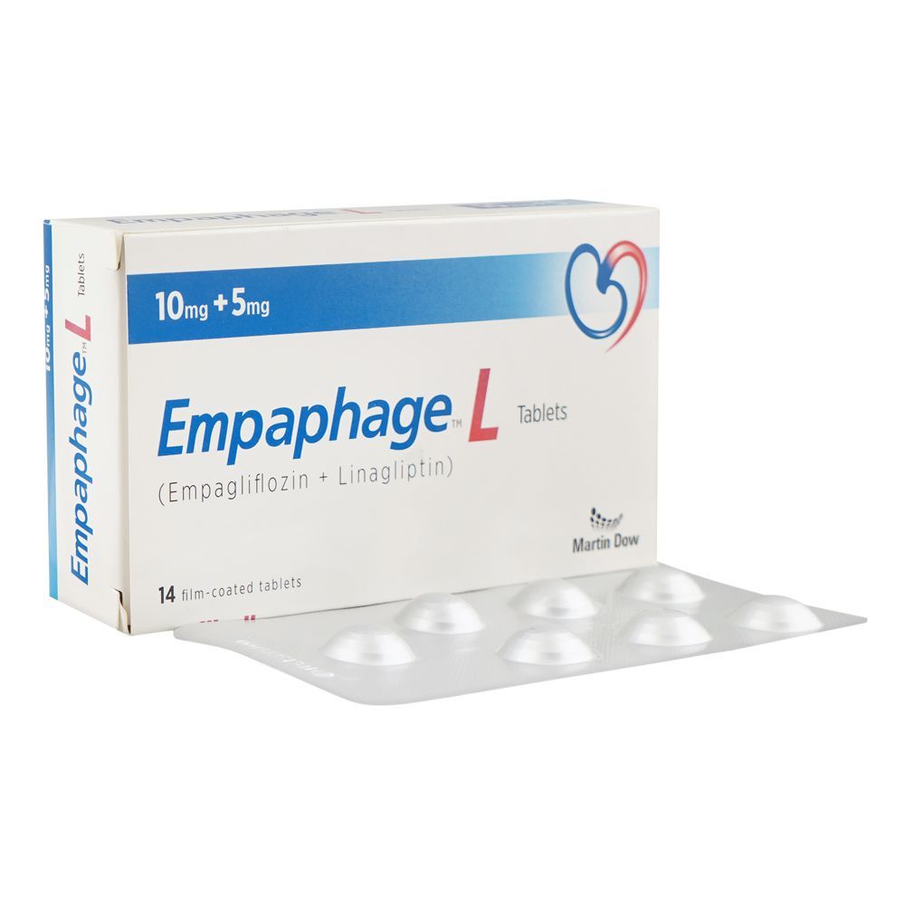 Martin Dow Empaphage-L Tablet, 10mg + 5mg, 14-Pack