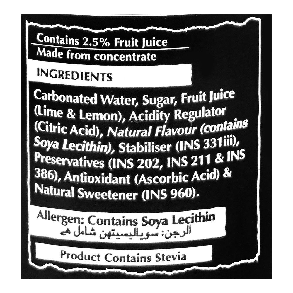 Nestle Fruita Vitals Sparkling Lime & Lemon Juice, 250ml Can