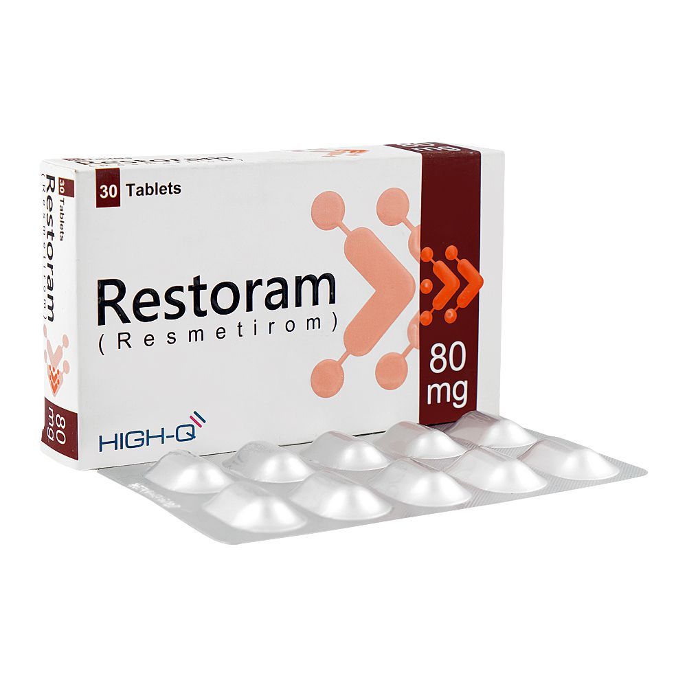 High-Q Pharmaceuticals Restoram Tablet, 80mg, 1-Strip