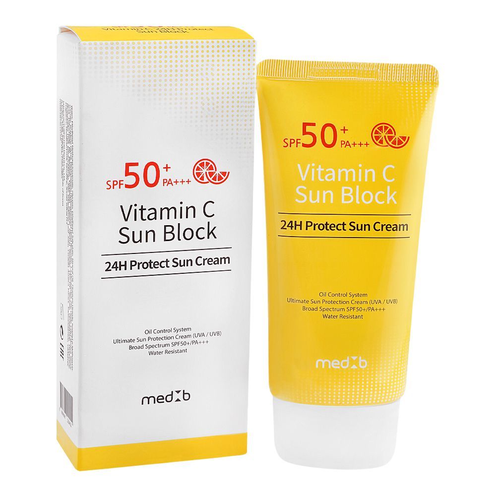 MEDB Vitamin C Sun Block 24 Hrs Protect Sun Cream Oil Control System ...