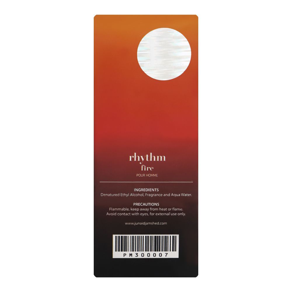 Junaid Jamshed J. Rhythm Fire Pour Homme, Eau De Parfum, For Men, 30ml