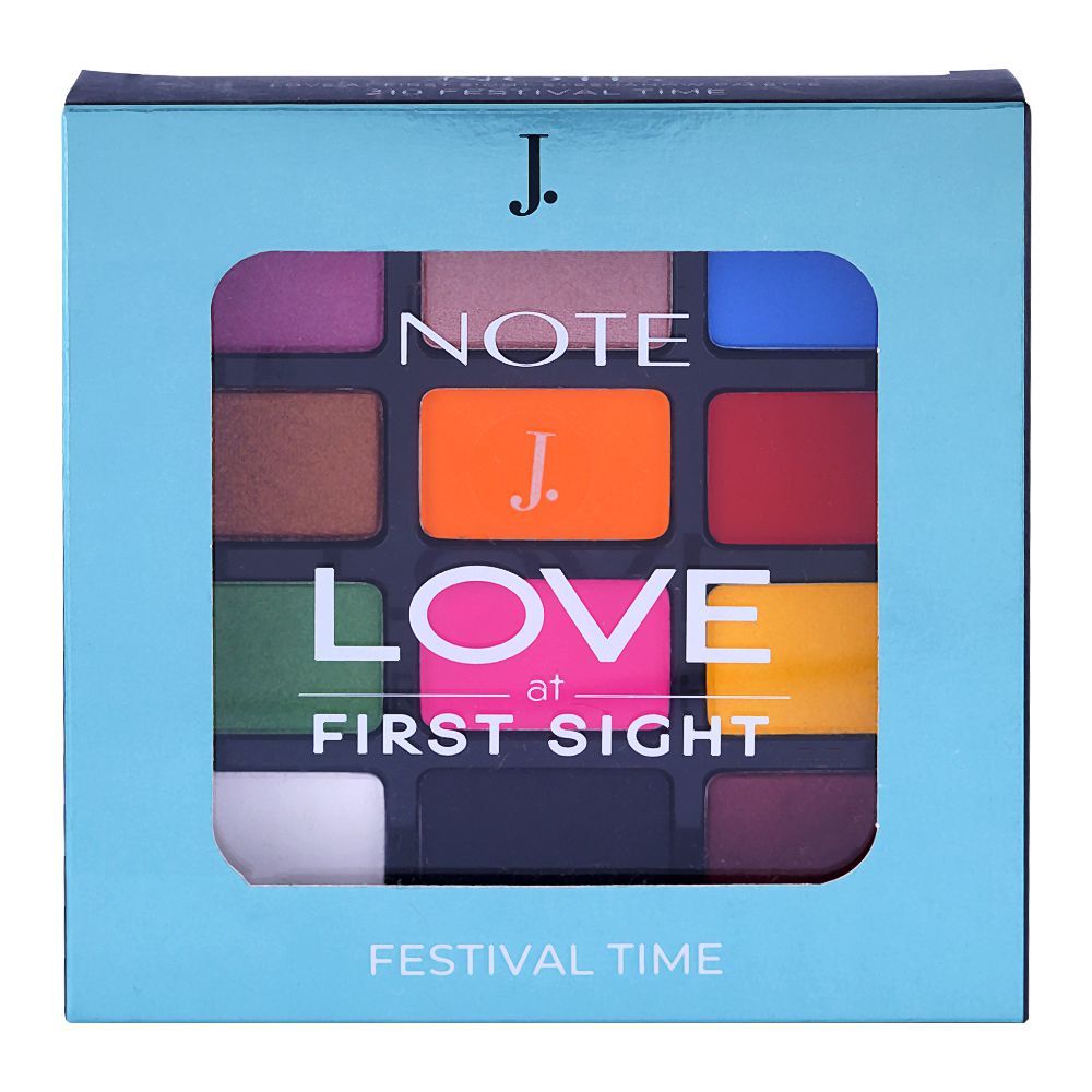 Junaid Jamshed Note Love At First Sight Eyeshadow Palette, 210 Festival ...