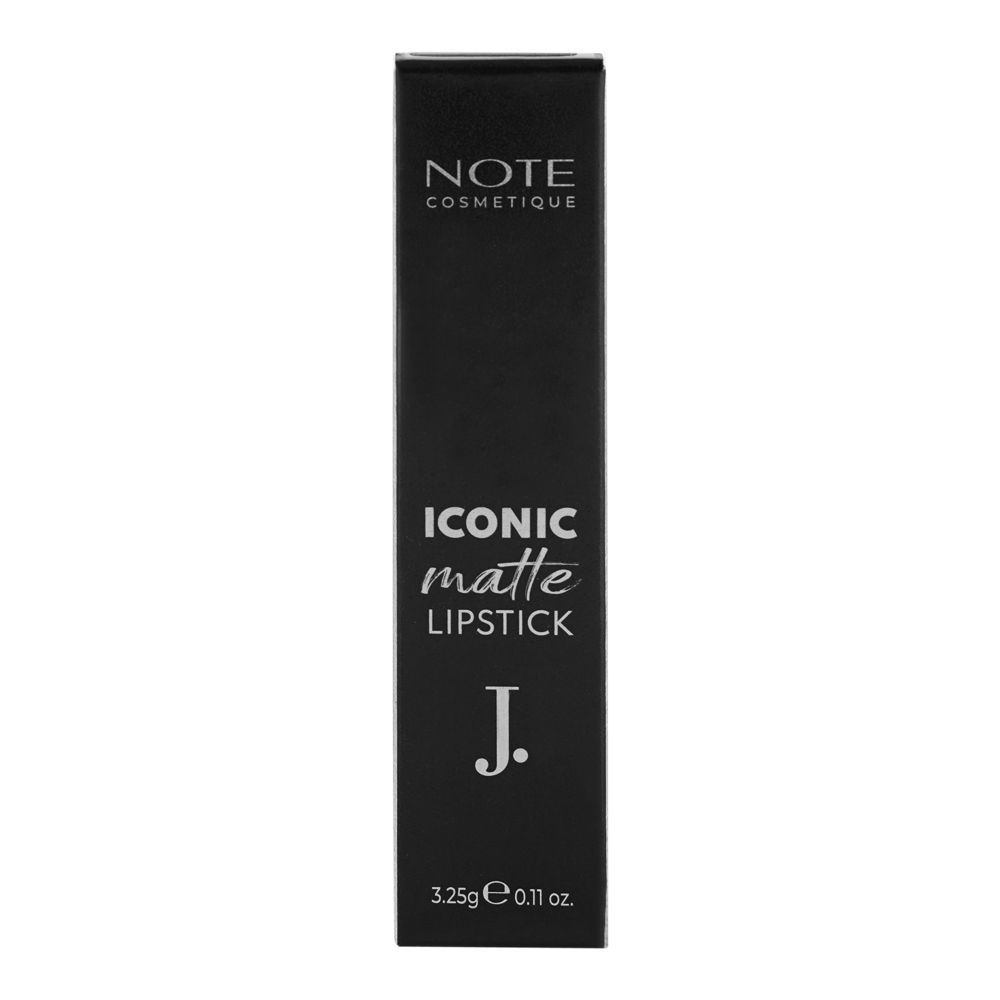 Junaid Jamshed Note Iconic Matte Lipstick, 03 Cherry Love, 3.25g
